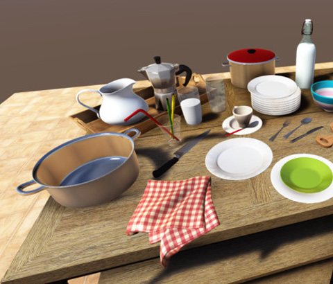 Kitchen Props - iClone/Stage - Reallusion Content Store
