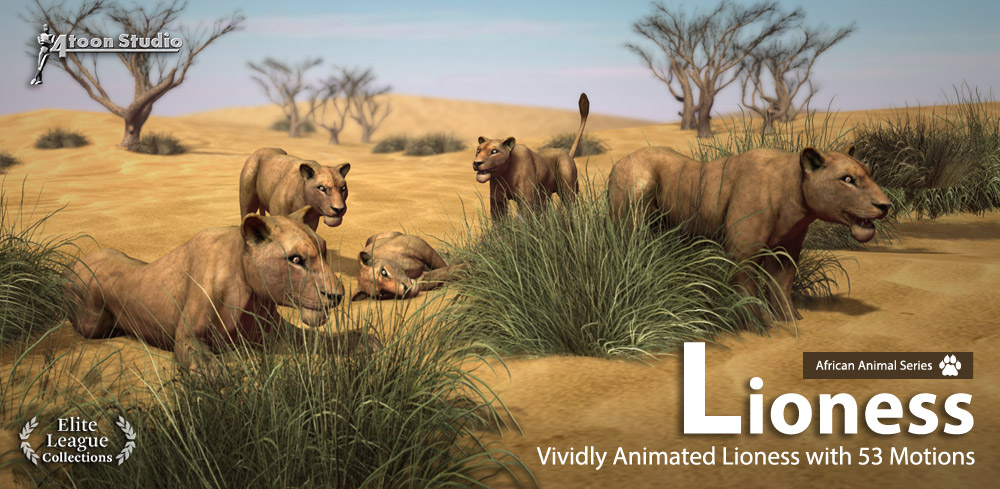 Lioness - iClone/Stage - Reallusion Content Store