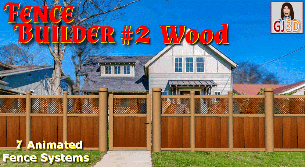 Fence Builder 2 - Wood - iClone/Stage - Reallusion Content Store