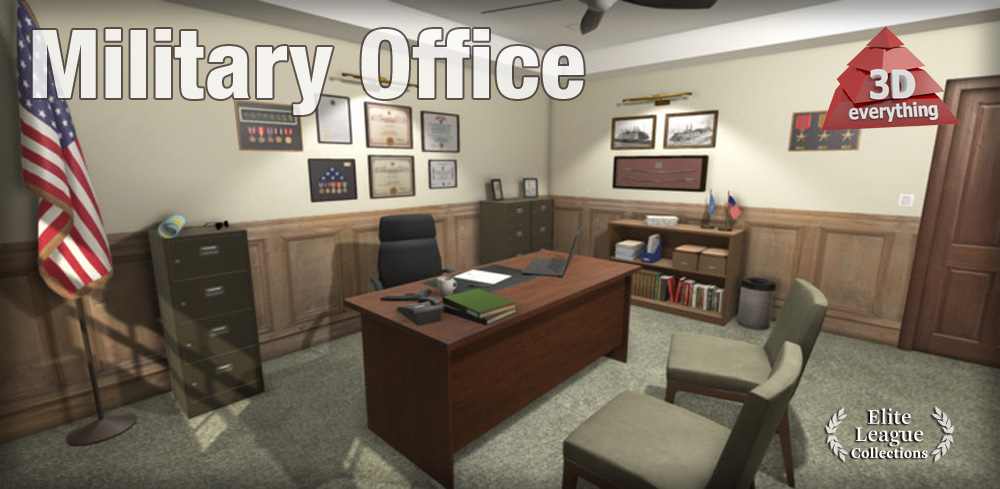 Military Office - iClone/Stage - Reallusion Content Store