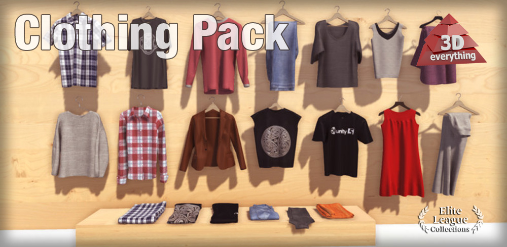 Clothing Prop Pack - iClone/Stage - Reallusion Content Store
