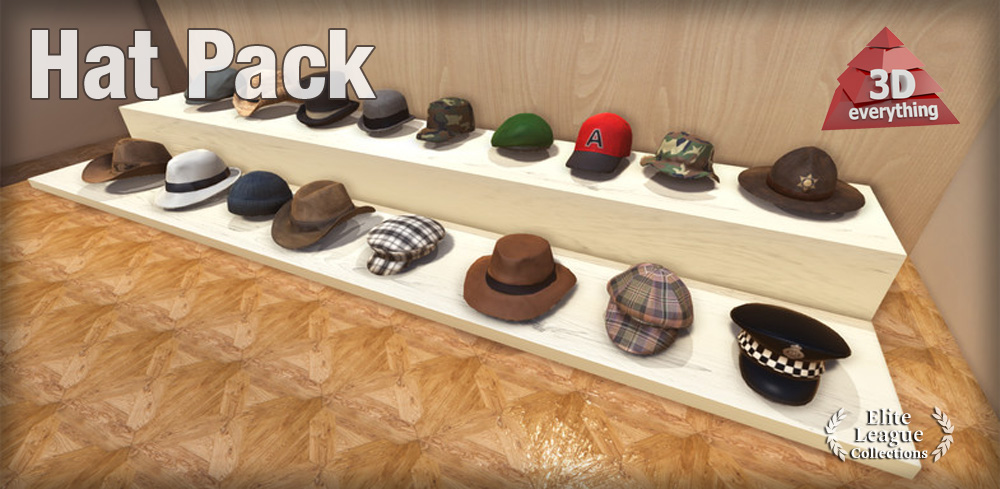 Hat Pack - iClone/Stage - Reallusion Content Store