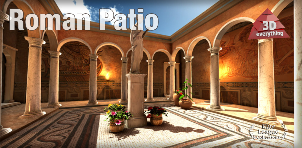 Roman Patio - iClone/Stage - Reallusion Content Store