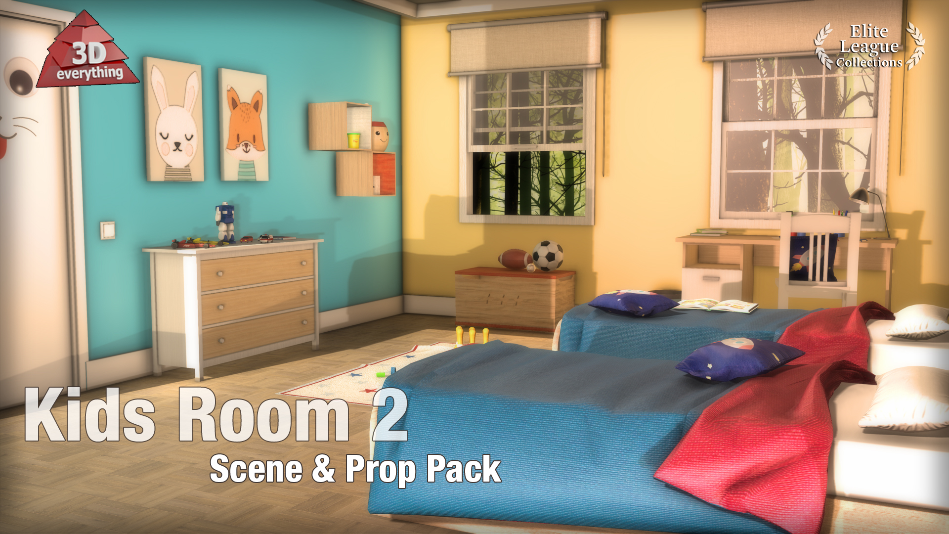 Kids Room 2 - iClone/Stage - Reallusion Content Store