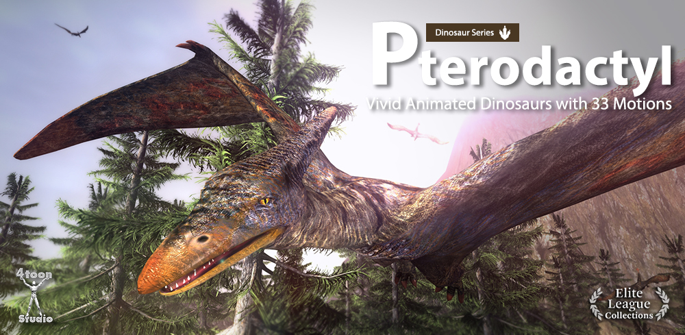 Dinosaur Series-Pterodactyl - iClone/Stage - Reallusion Content Store