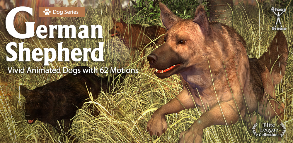 Dog Series-German Shepherd - iClone/Stage - Reallusion Content Store