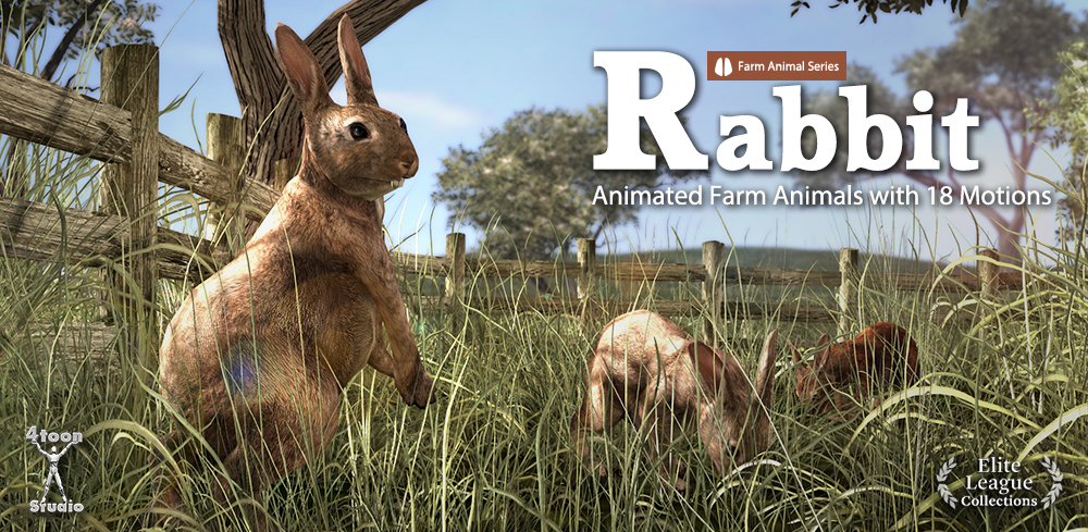 Farm Animal Series-Rabbit - iClone/Stage - Reallusion Content Store