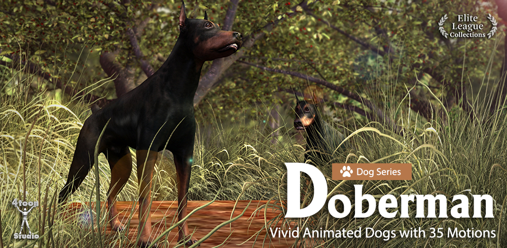 Dog Series-Doberman - iClone/Stage - Reallusion Content Store
