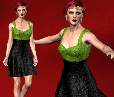CC Party Dresses - iClone/Actor - Reallusion Content Store