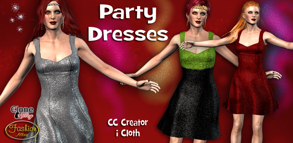 CC Party Dresses - iClone/Actor - Reallusion Content Store