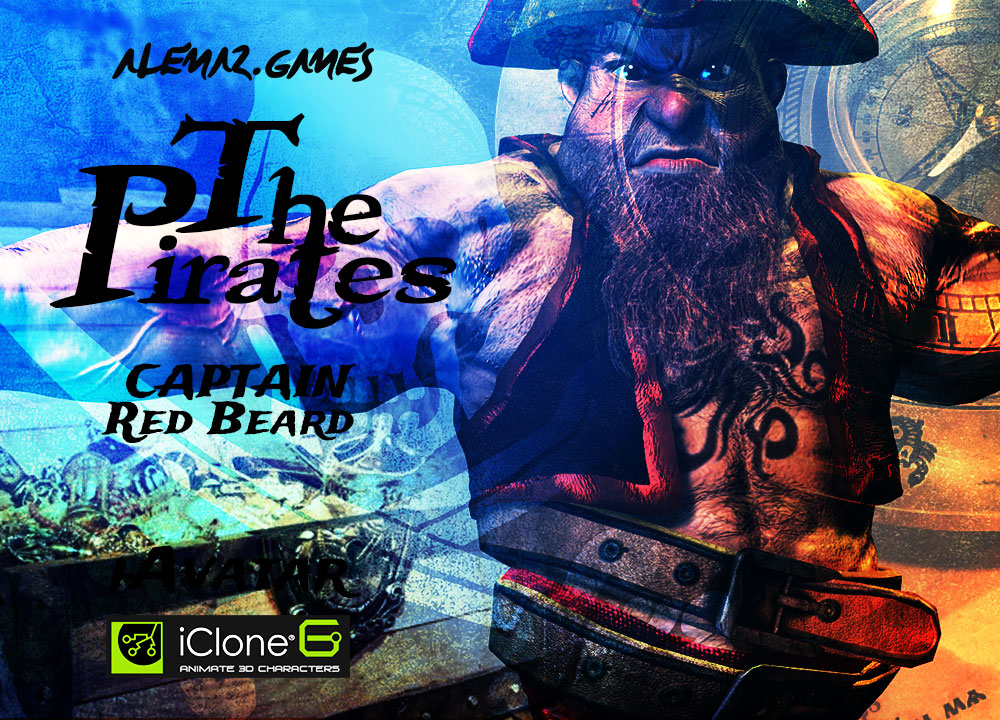 CAPTAIN REDBEARD - iClone/Actor - Reallusion Content Store