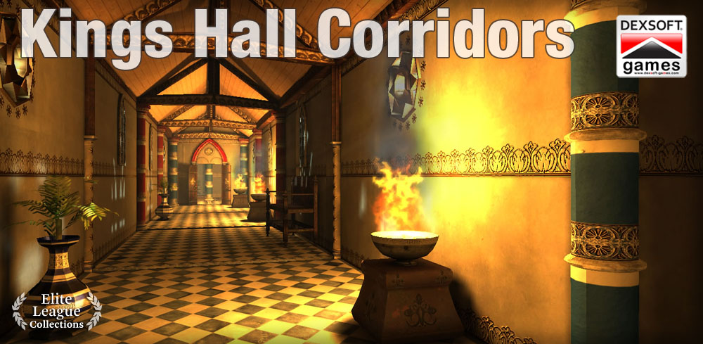 Kings Hall Corridors - iClone/Stage - Reallusion Content Store