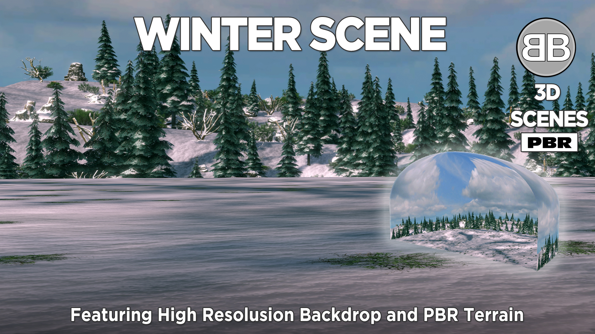 BB Winter Scene 3D Scene for Christmas - iClone/Stage - Reallusion ...