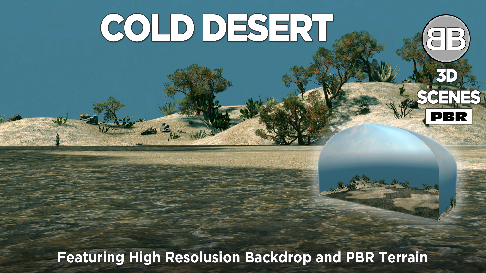 BB Cold Desert 3D Scene - iClone/Stage - Reallusion Content Store
