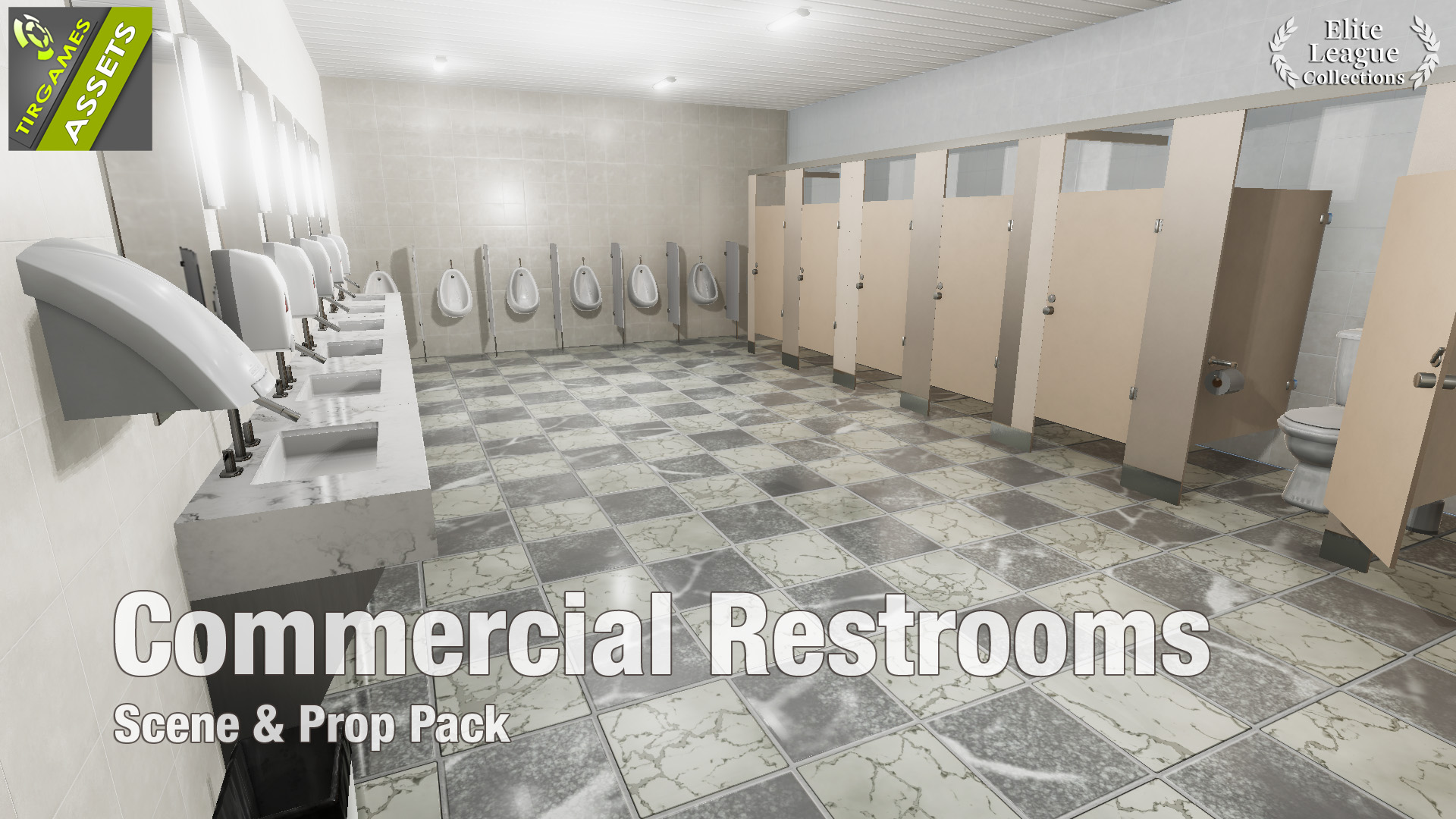 Commercial Restrooms - iClone/Stage - Reallusion Content Store