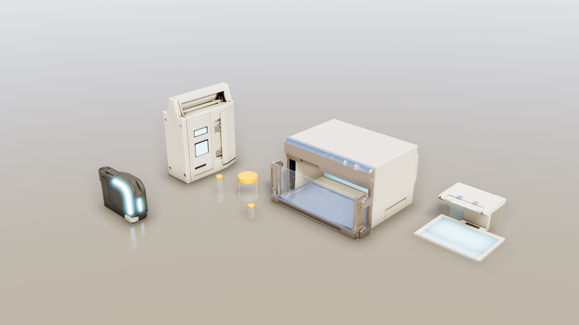 Sci-Fi Laboratory Props - iClone/Stage - Reallusion Content Store