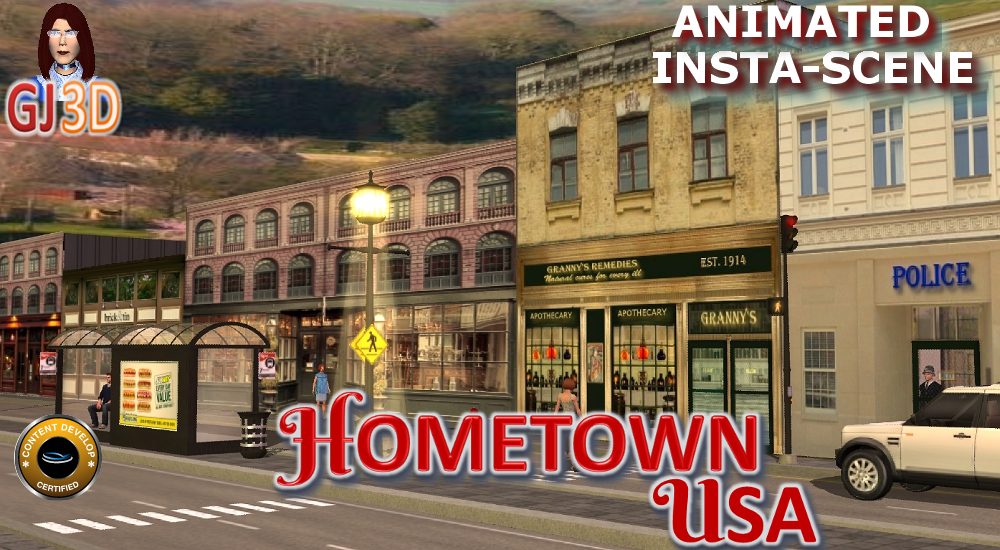 HOMETOWN USA Insta-Scene - iClone/Stage - Reallusion Content Store