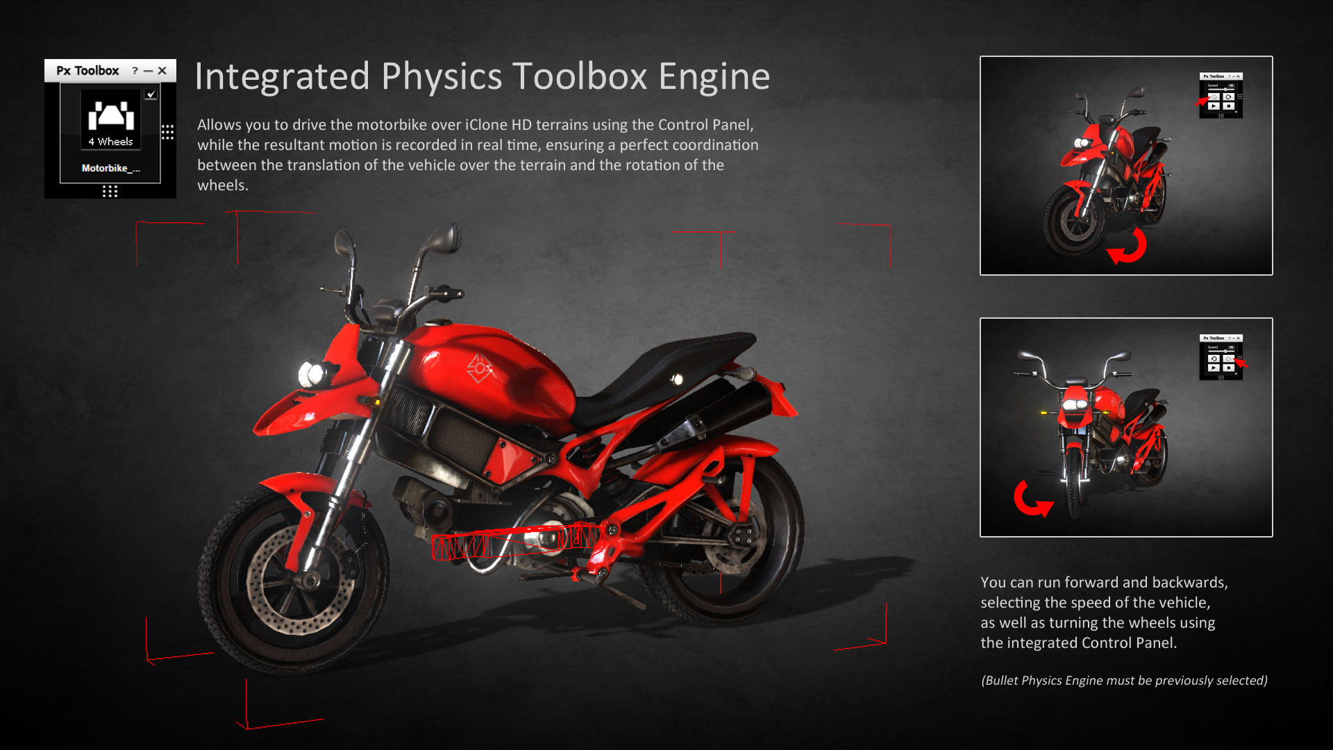 Interactive Vehicles Series - Motorbike - iClone/Stage - Reallusion ...