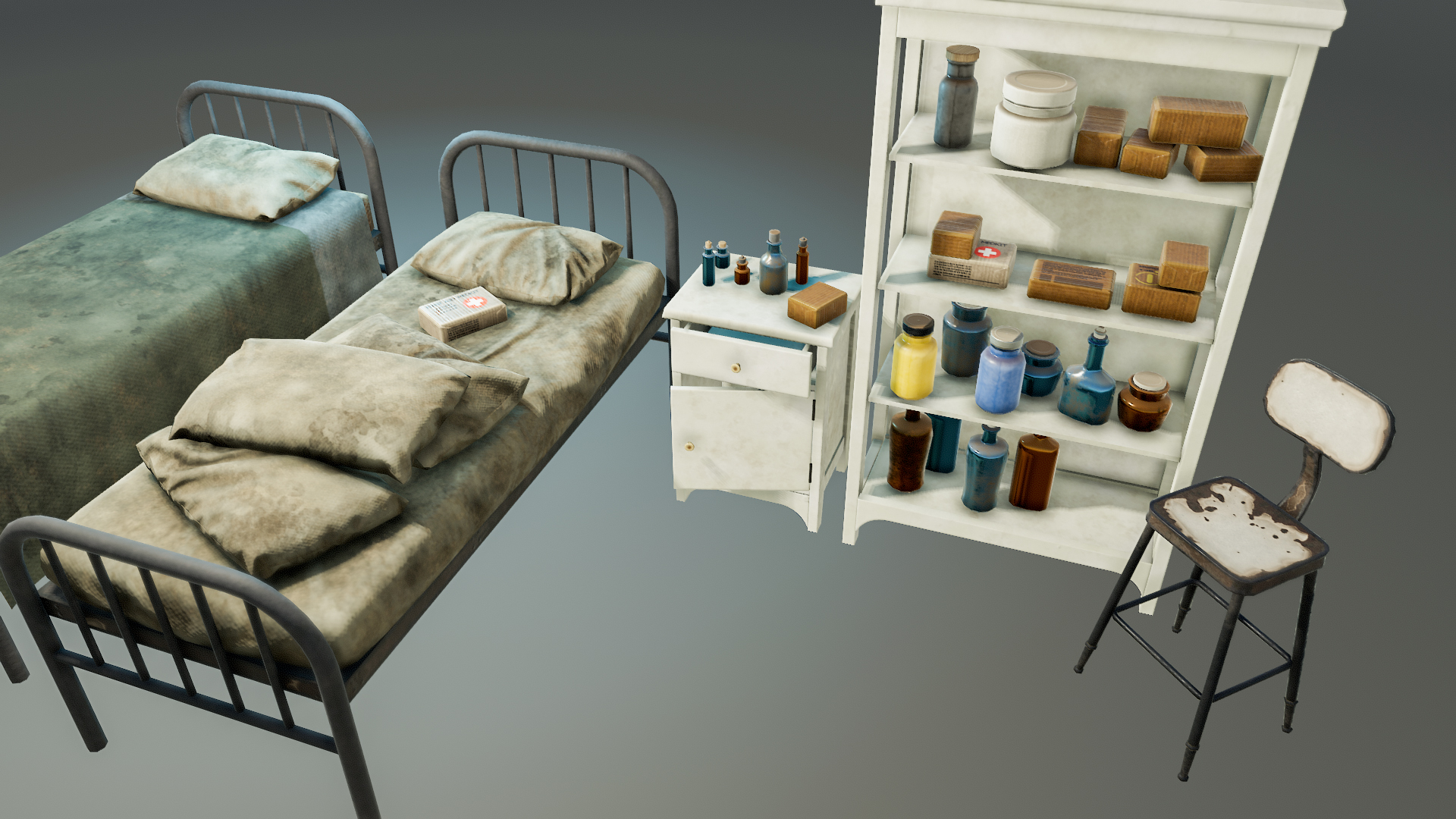 Old Surgery Props - iClone/Stage - Reallusion Content Store