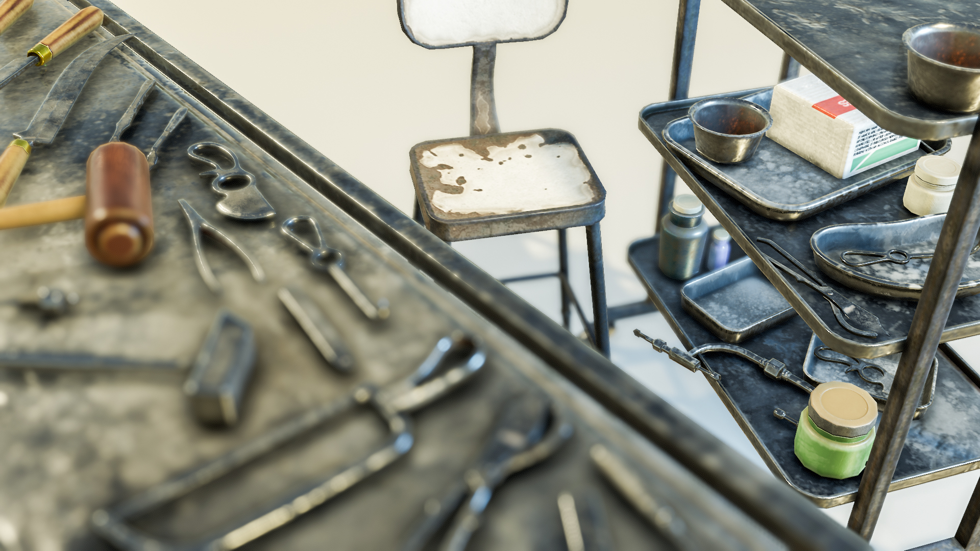 Old Surgery Props - iClone/Stage - Reallusion Content Store