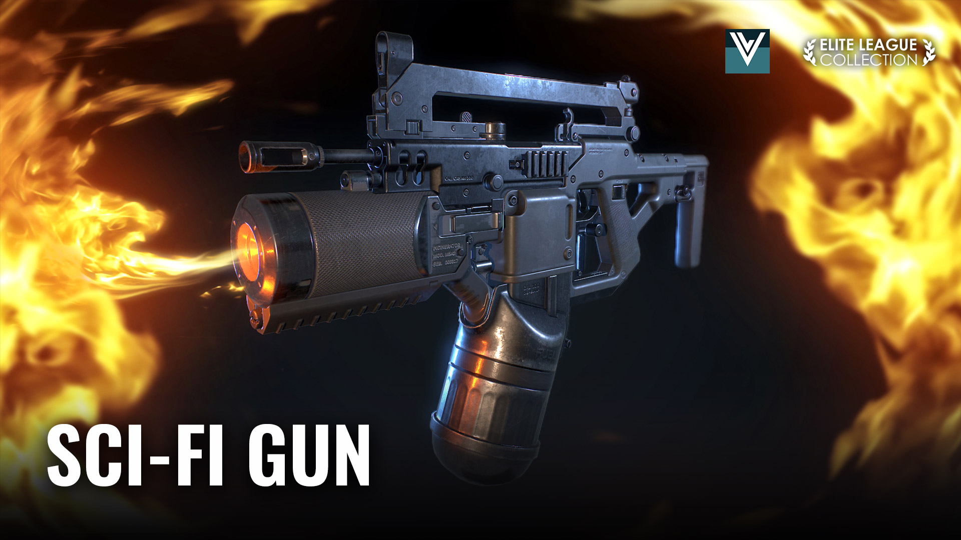 Sci-Fi Gun Flamer - iClone/Stage - Reallusion Content Store