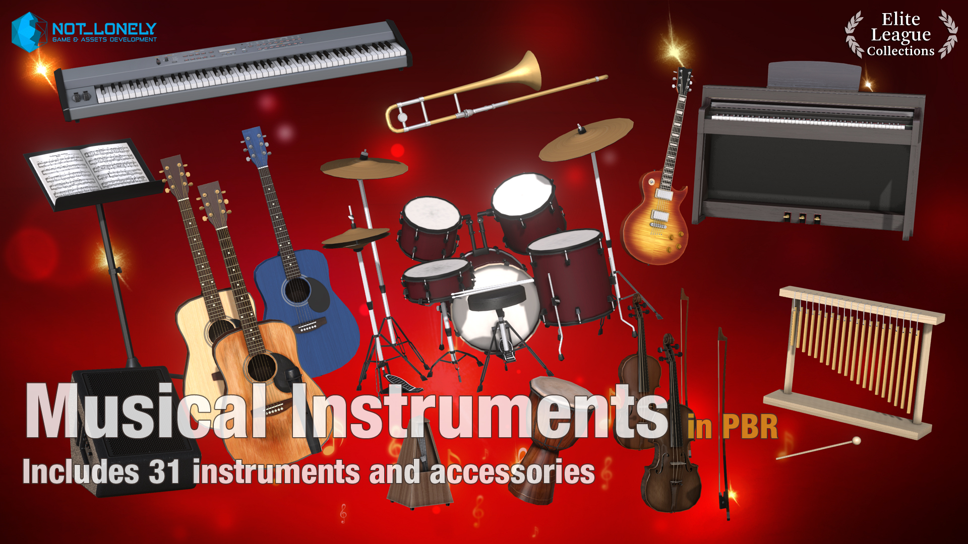 Musical Instruments - iClone/Stage - Reallusion Content Store