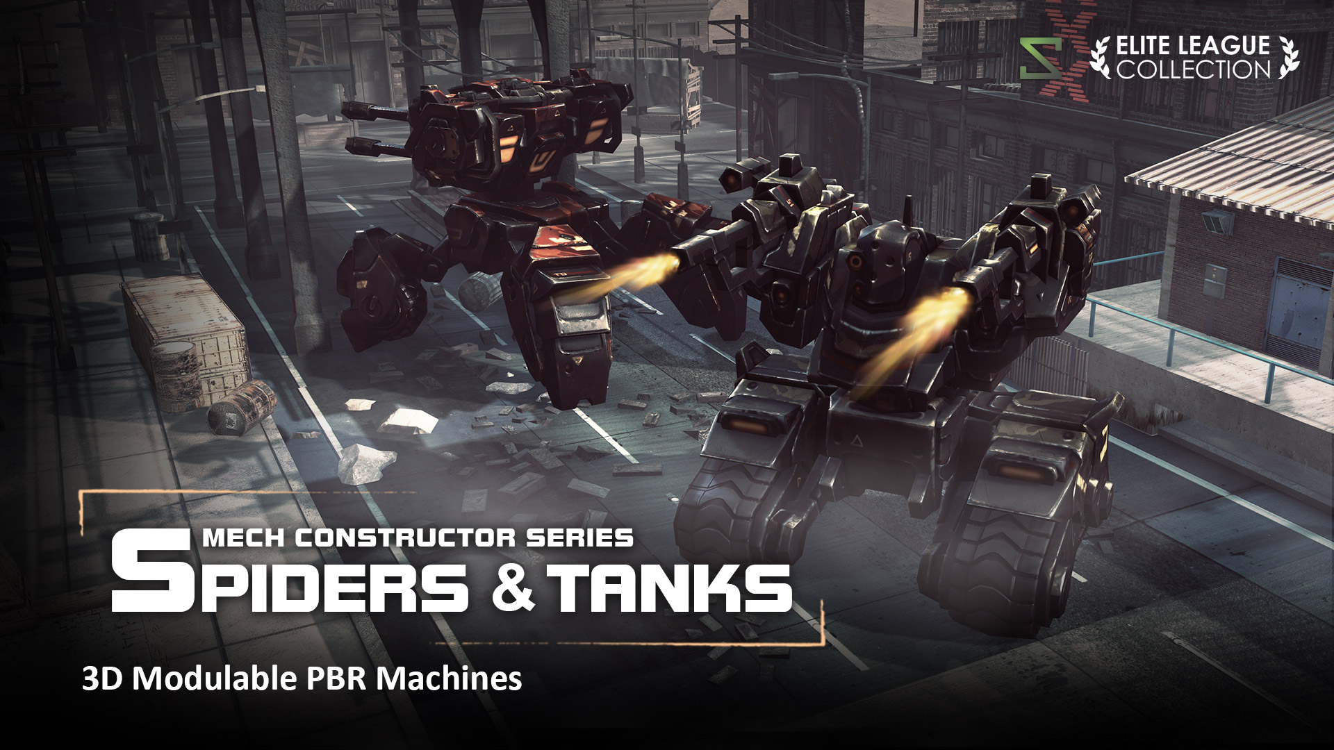 Mech Constructor: Spiders and Tanks - iClone/Actor - Reallusion Content Store