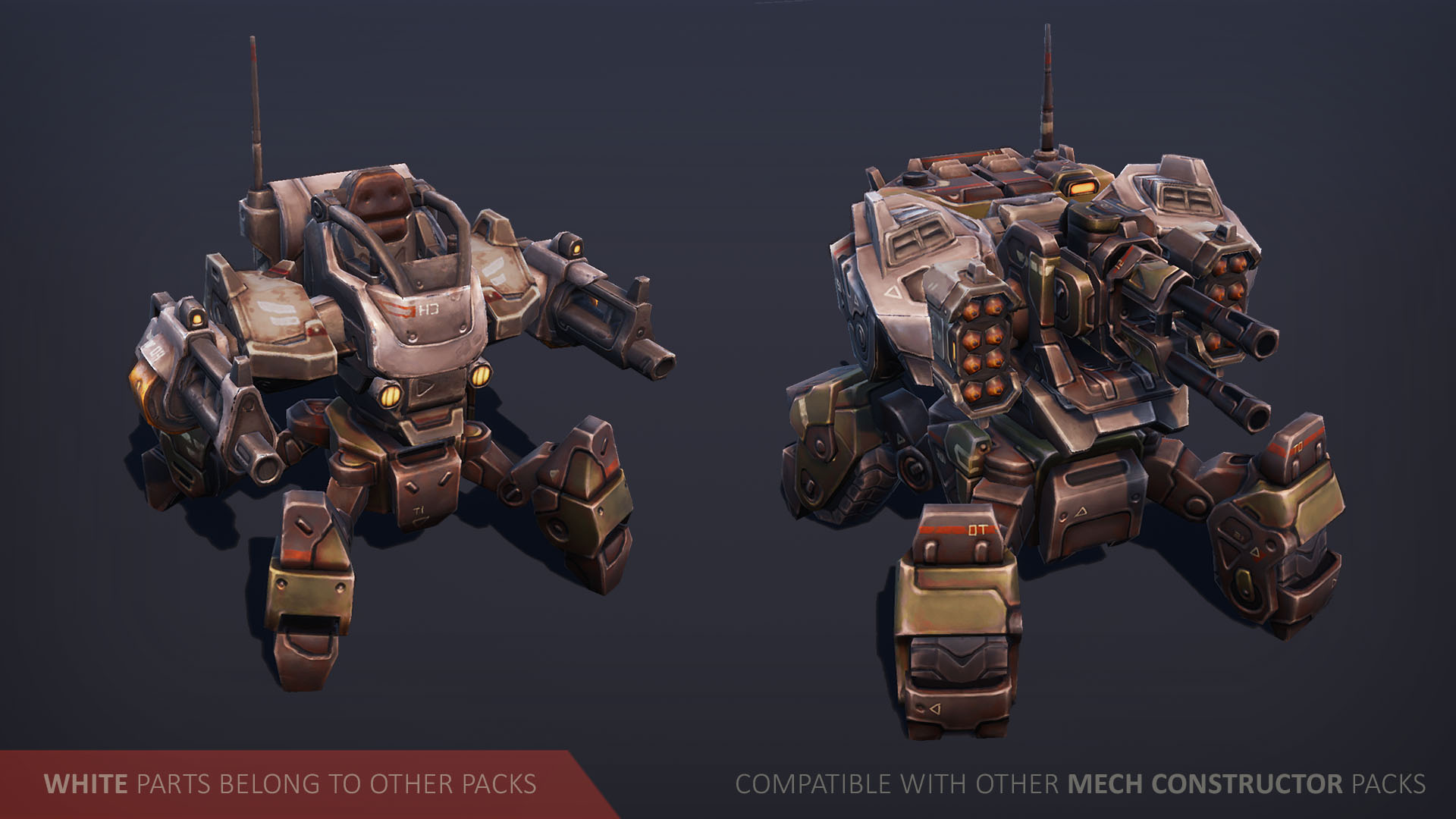 Mech Constructor: Spiders and Tanks - iClone/Actor - Reallusion Content Store