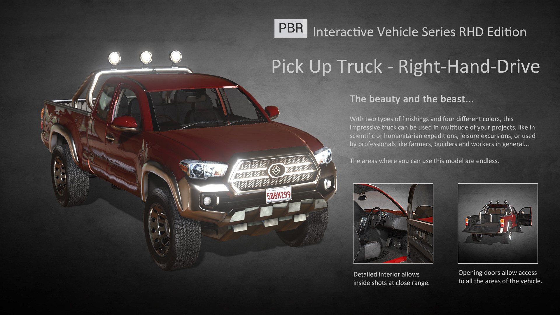 PickUp - RHD - Interactive Vehicles & Cars Series - Right Hand Drive ...