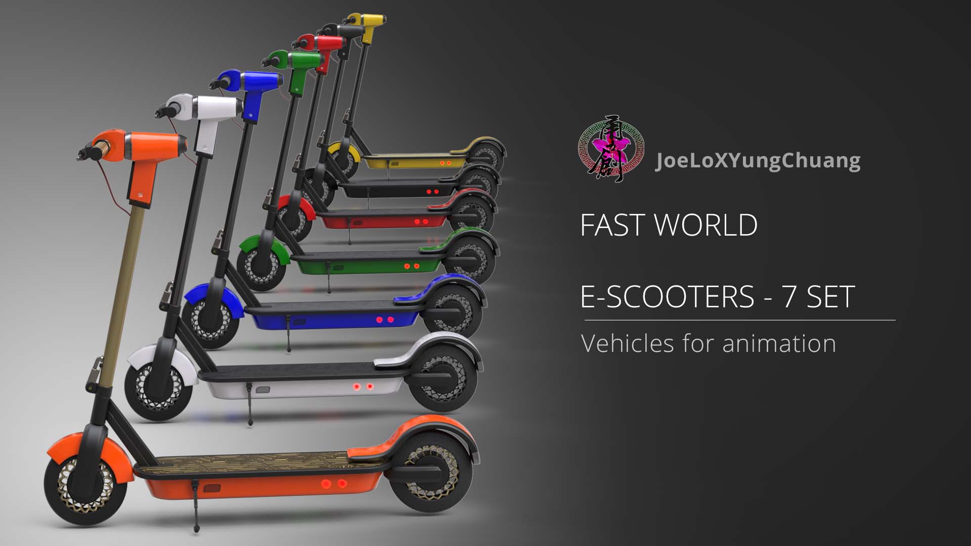 Fast World - E-Scooters Collection - iClone/Scenes & Props - Reallusion ...