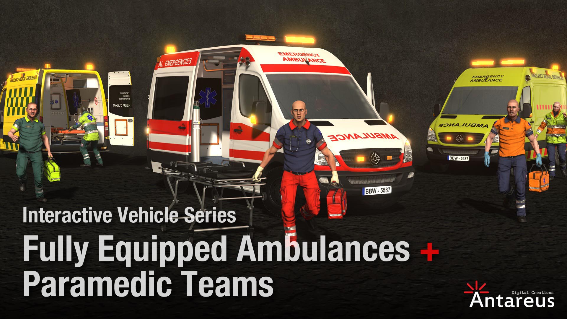 Fully Equipped Ambulances - Paramedic Teams - iClone/Combo (Single PID ...