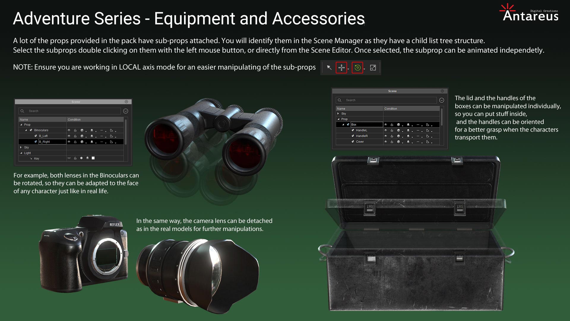 Adventure Series - Equipment and Accessories - iClone/Actor - Reallusion Content Store