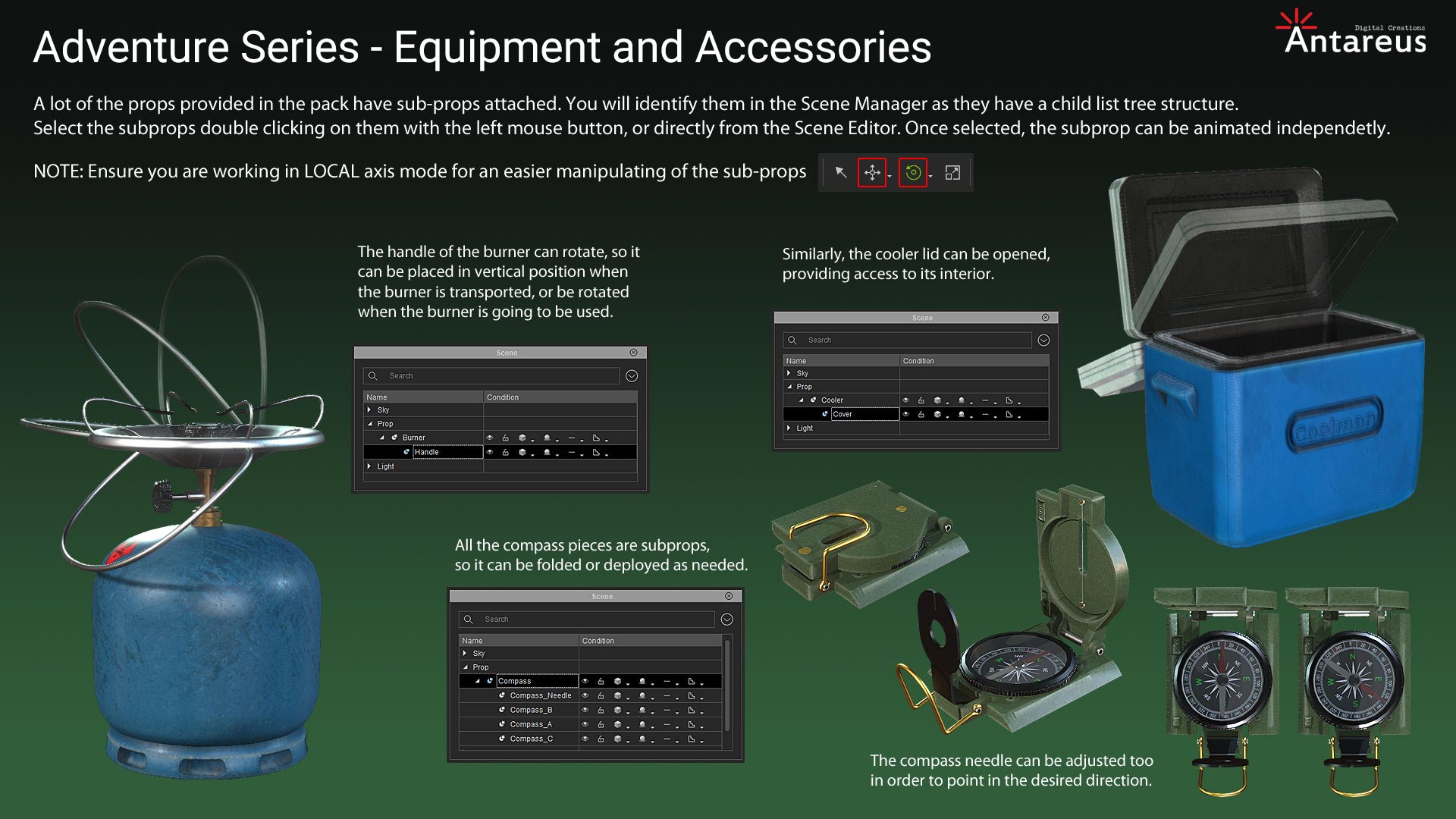Adventure Series - Equipment and Accessories - iClone/Actor - Reallusion Content Store