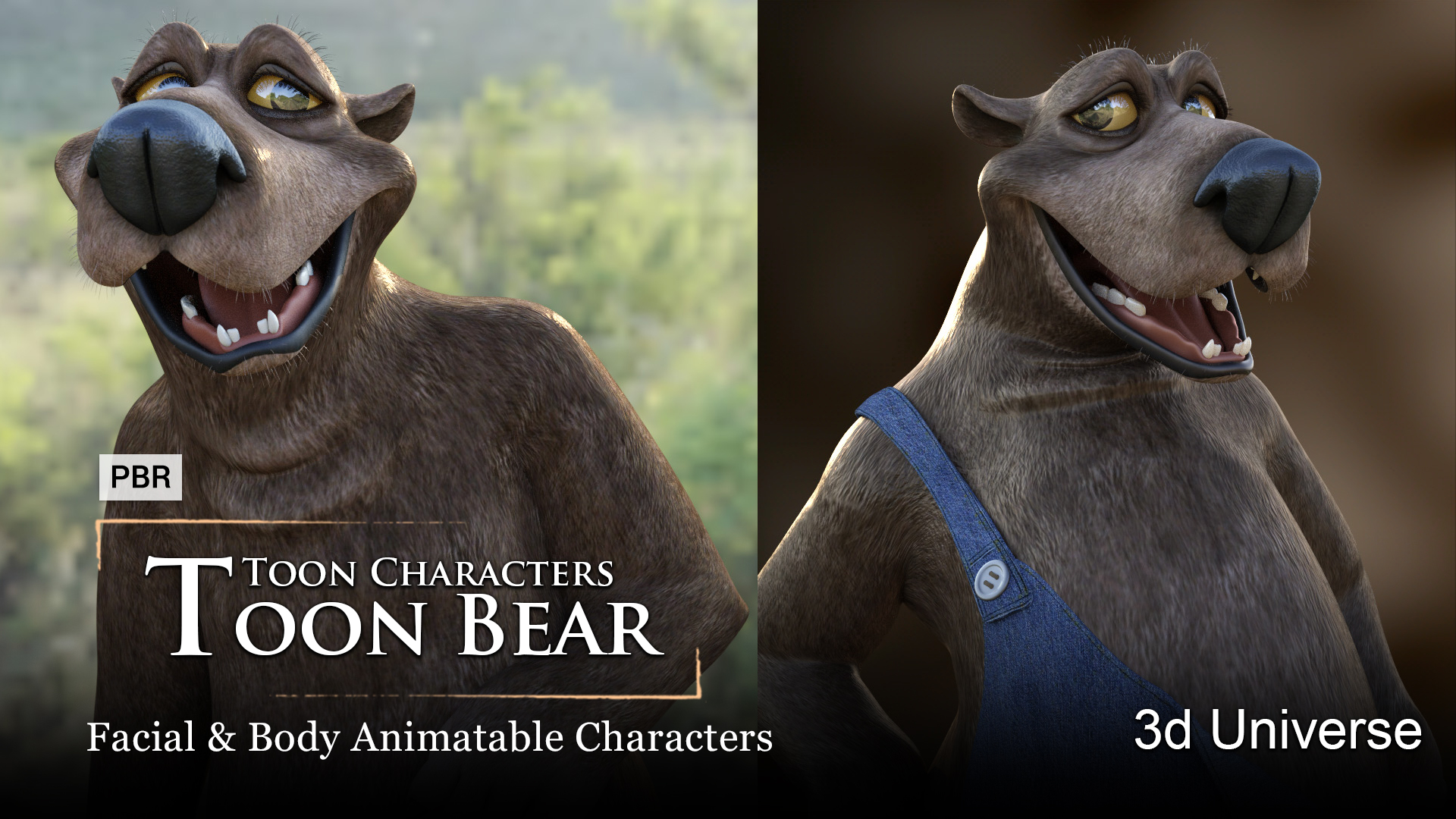 Toon Bear - iClone/Actor - Reallusion Content Store