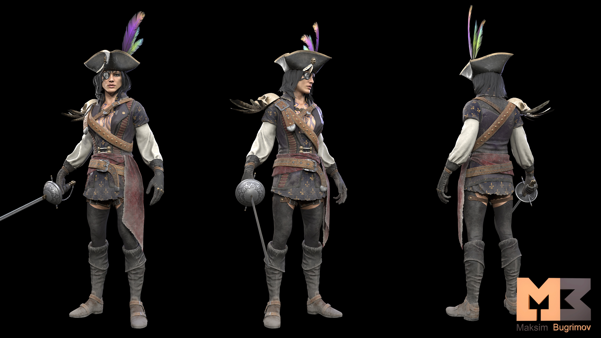 Pirate Female - iClone/Actor - Reallusion Content Store