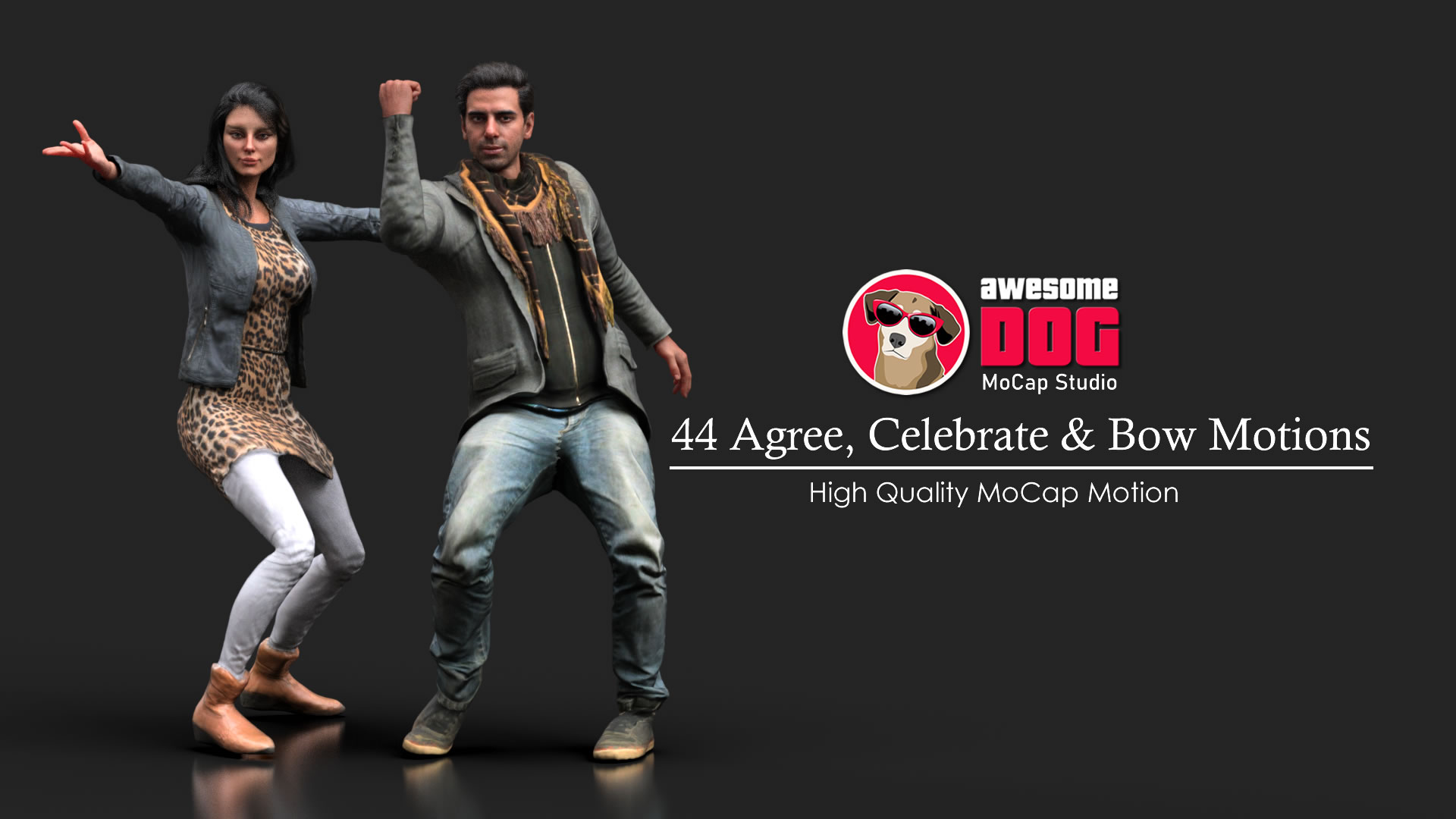 44 Agree Celebrate & Bow MoCap Motions - iClone/Motion - Reallusion ...