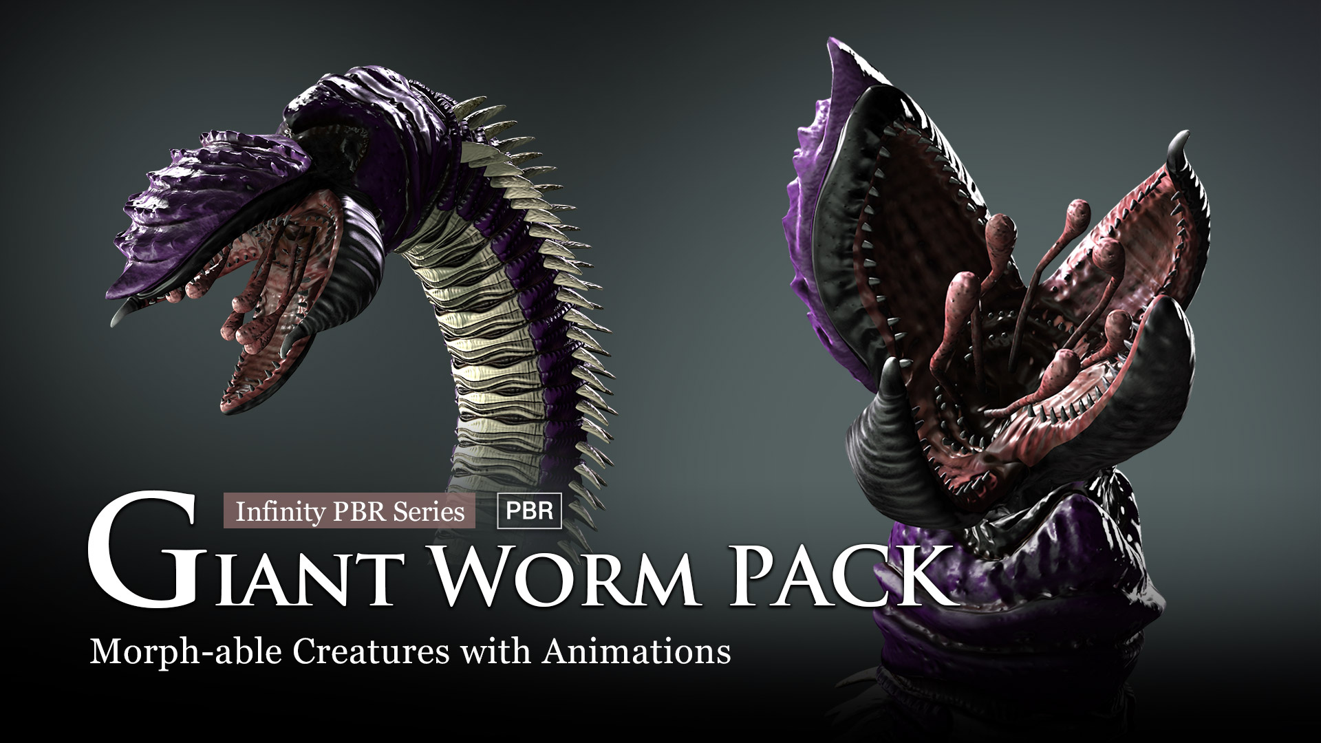 Giant Worm Pack - iClone/Stage - Reallusion Content Store