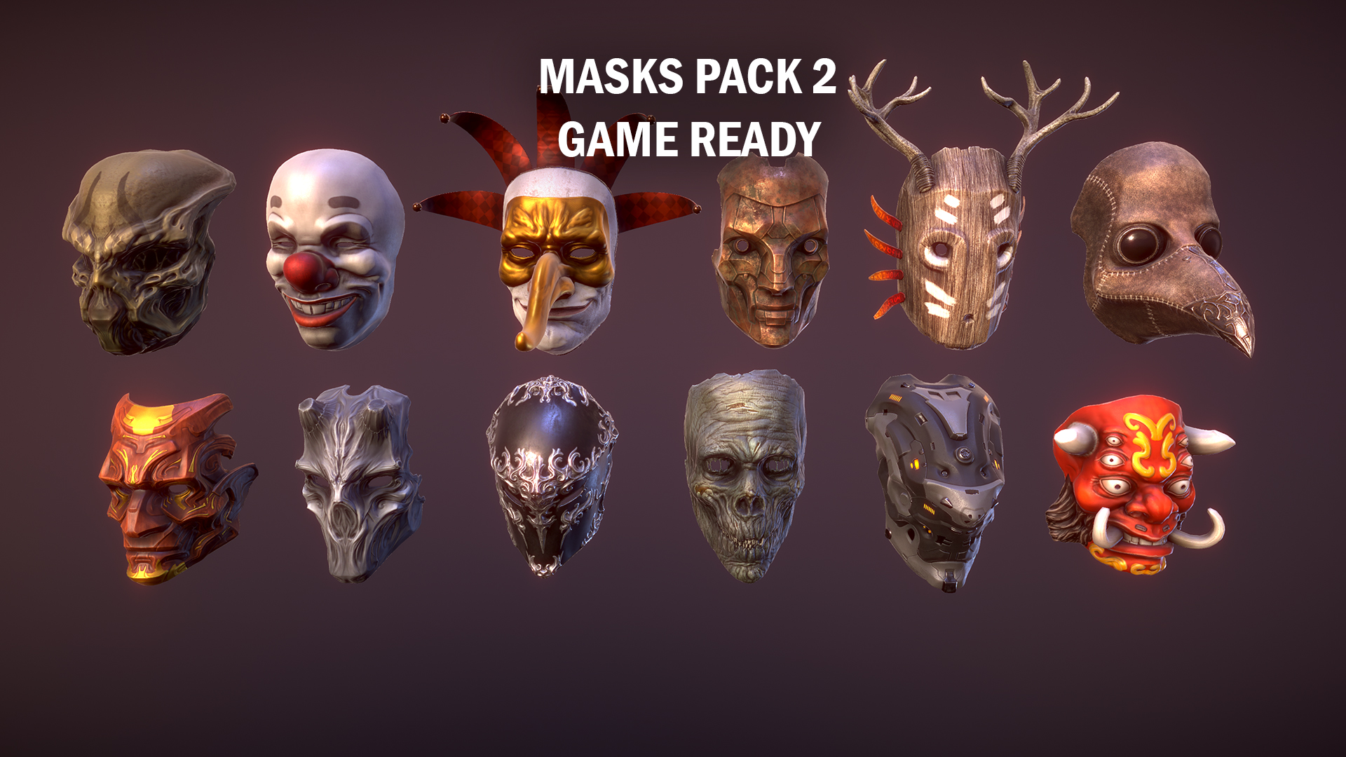 Masks Pack 2 - iClone/Stage - Reallusion Content Store