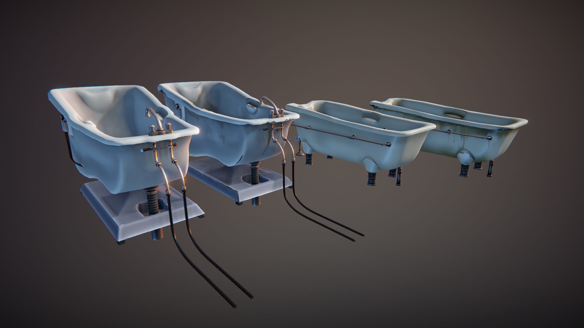 Vintage Hospital Props - iClone/Stage - Reallusion Content Store