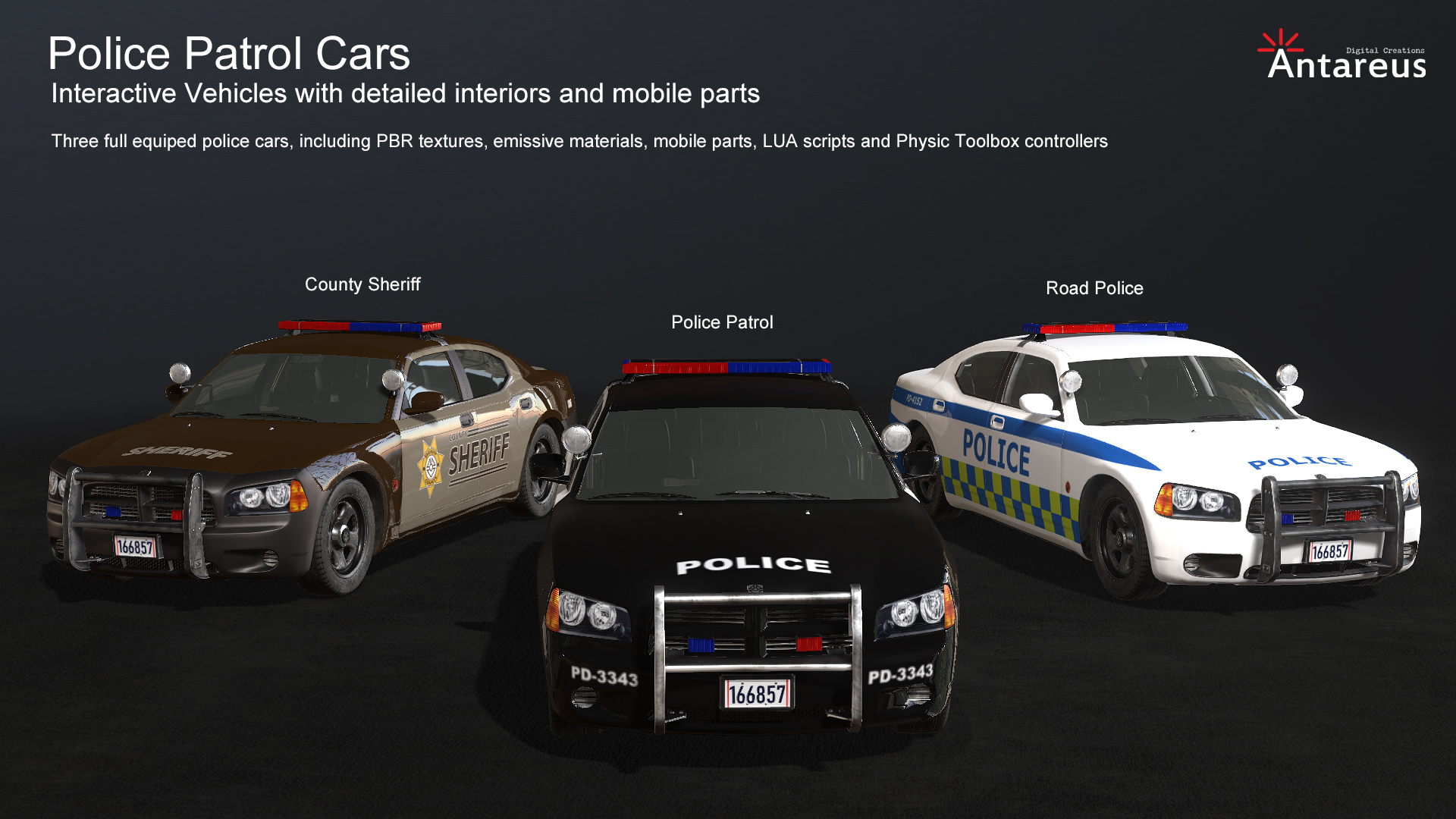 Police Patrol Cars - iClone/Stage - Reallusion Content Store