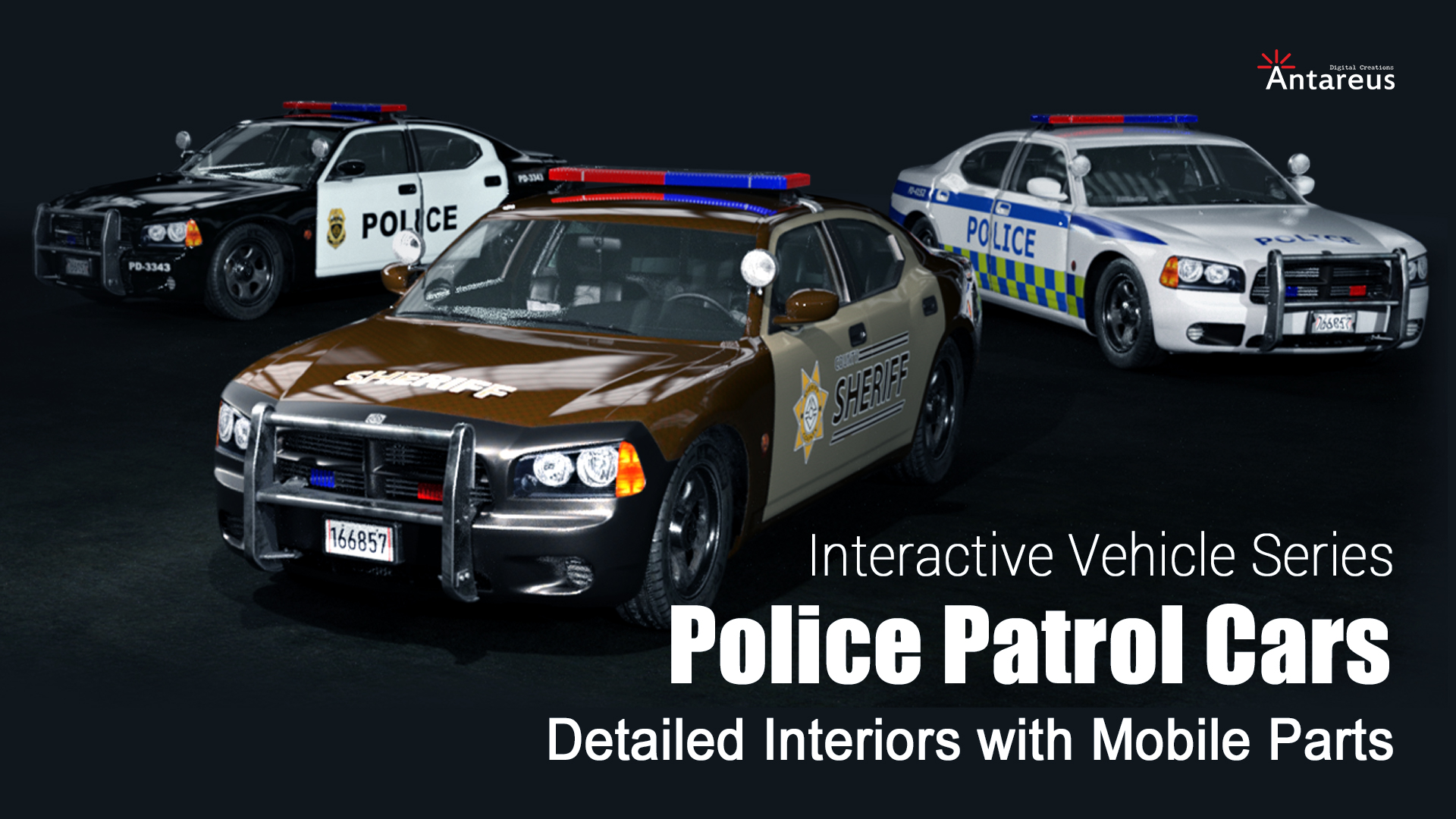 Police Patrol Cars - iClone/Stage - Reallusion Content Store