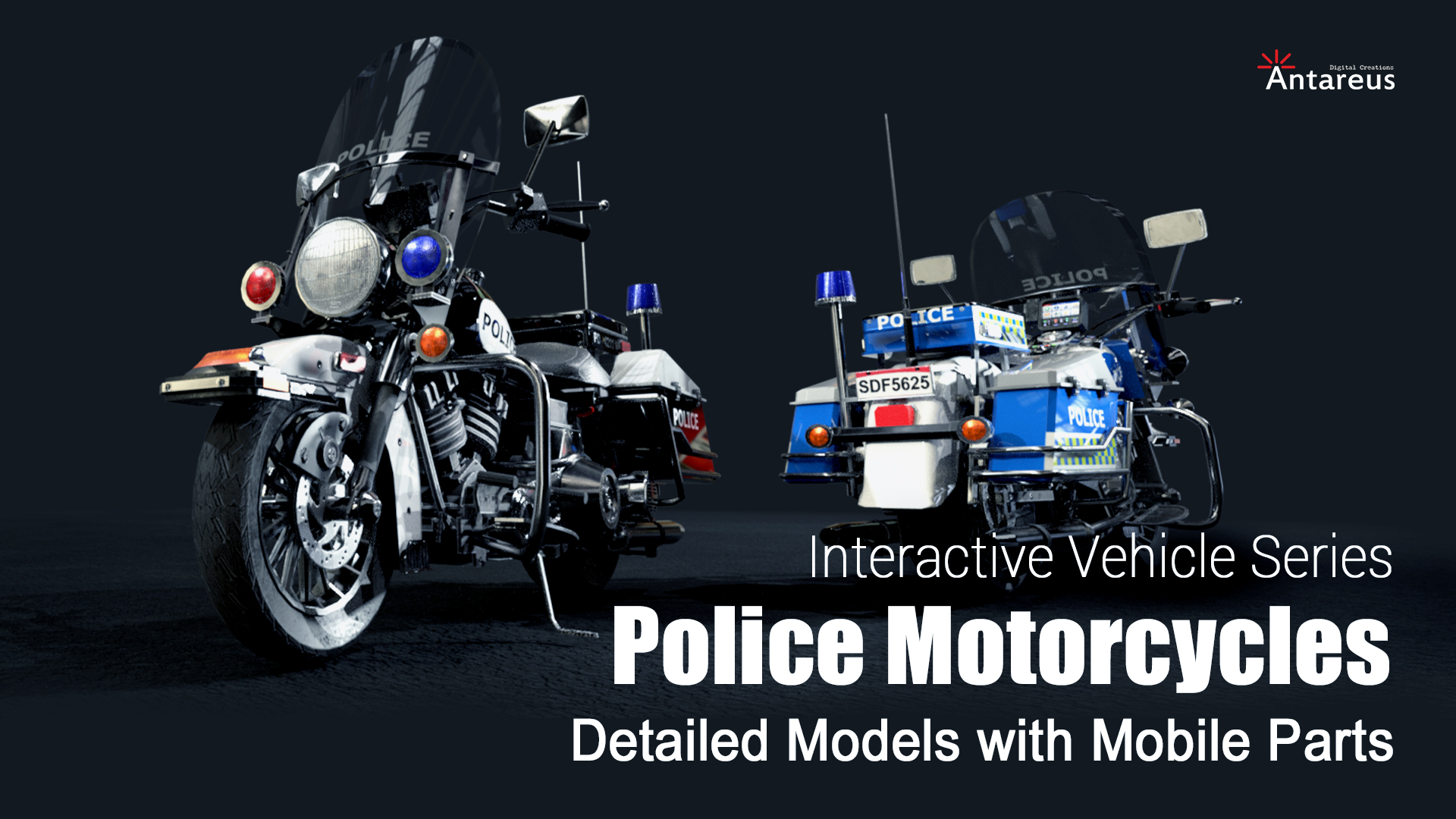 Police Motorcycles - iClone/Stage - Reallusion Content Store