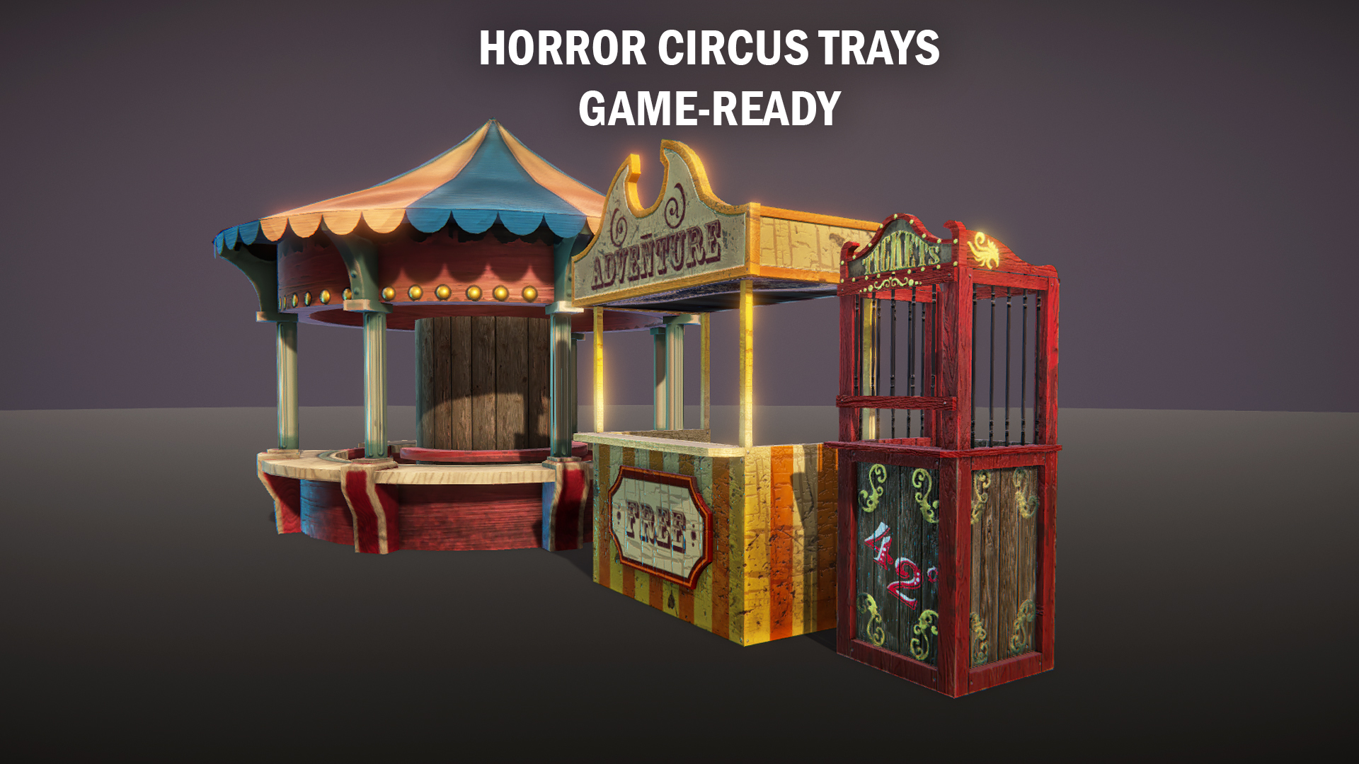 Horror Circus Trays - iClone/Stage - Reallusion Content Store