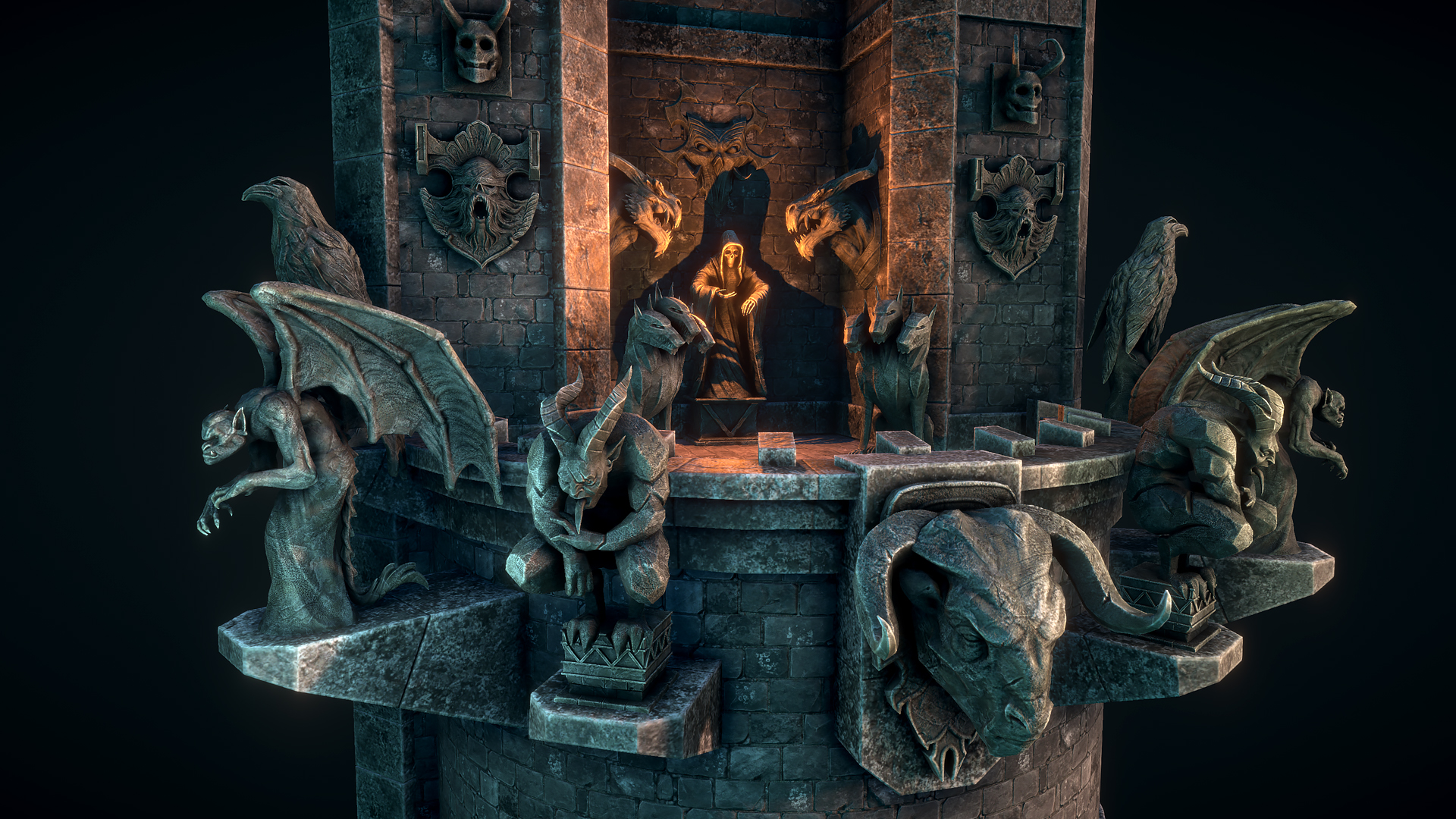 Gothic Statues - iClone/Stage - Reallusion Content Store