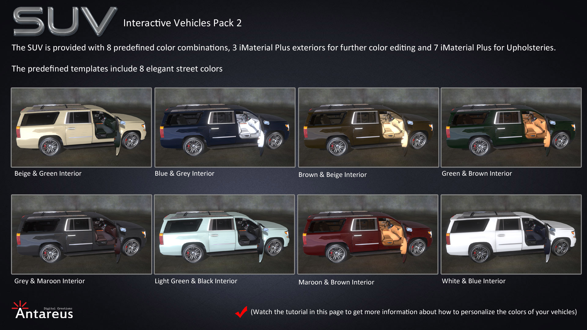 Full-Size SUV Plus - iClone/Stage - Reallusion Content Store