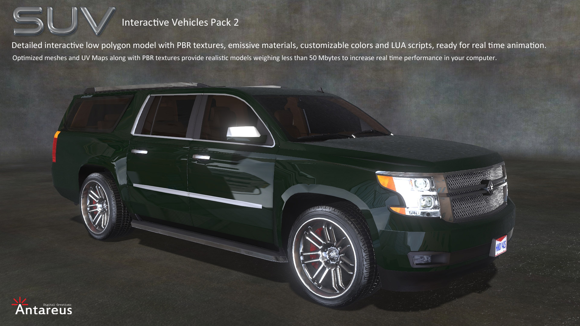 Full-Size SUV Plus - iClone/Stage - Reallusion Content Store