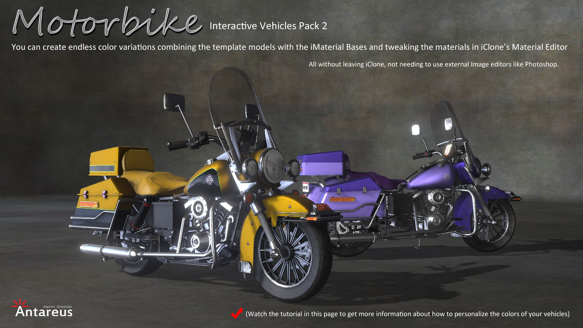Motorcycle Plus - iClone/Stage - Reallusion Content Store
