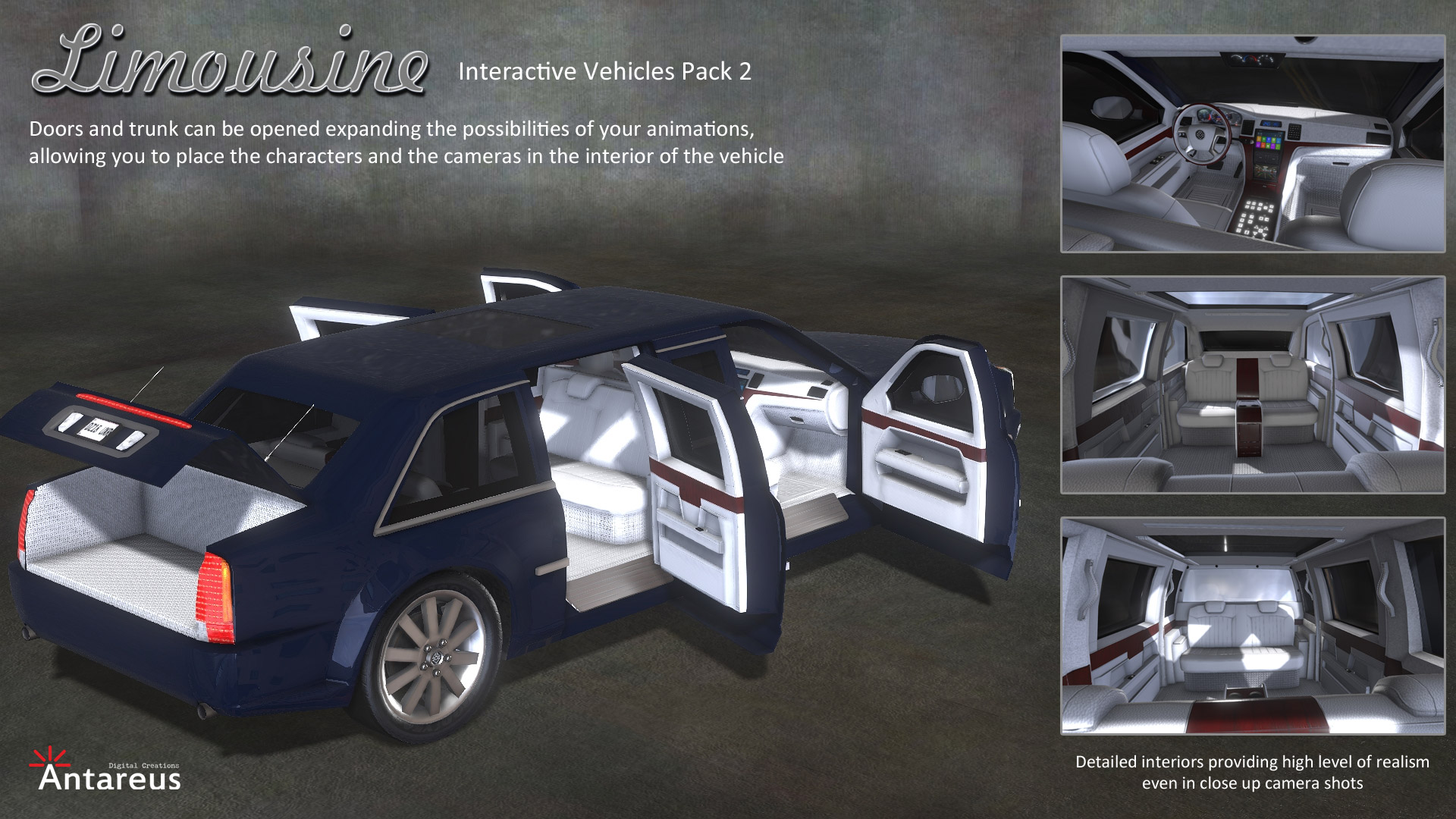 Limousine Plus - iClone/Stage - Reallusion Content Store
