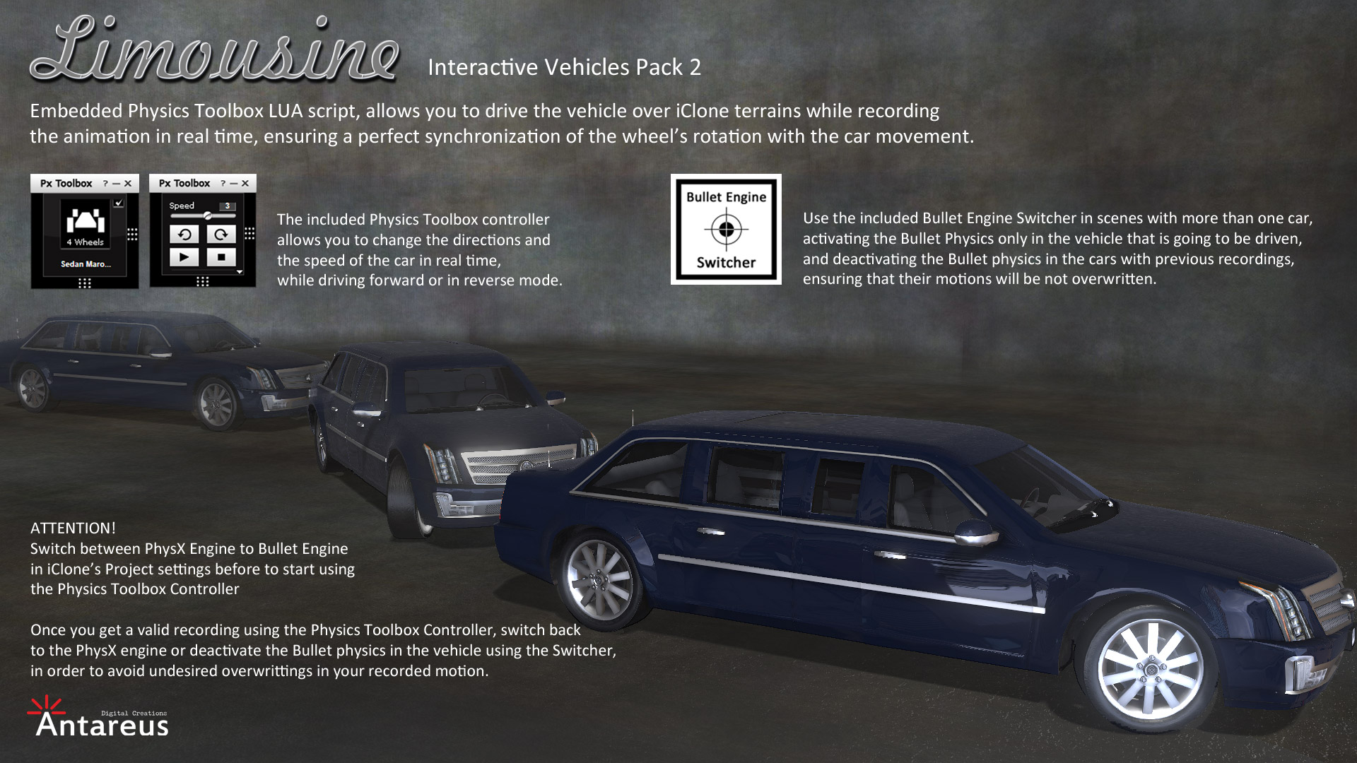 Limousine Plus - iClone/Stage - Reallusion Content Store
