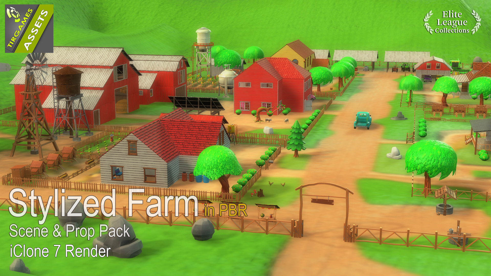 Stylized Farm - iClone/Stage - Reallusion Content Store